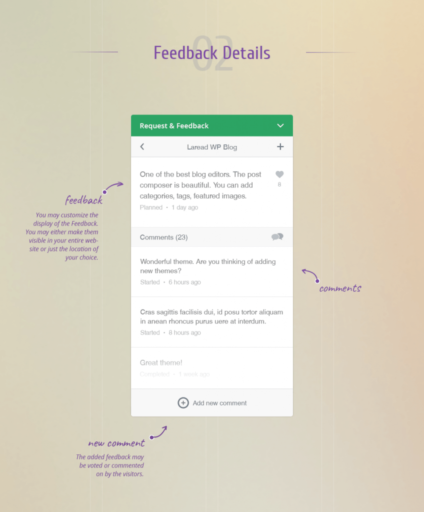 Wordpress Feedback Plugin — requests & feedbacks - Evmet