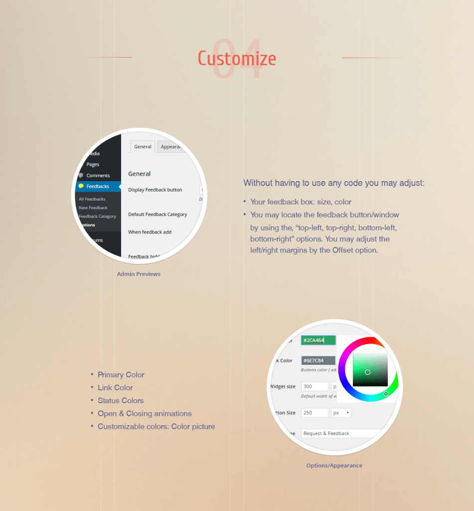 Wordpress Feedback Plugin — requests & feedbacks - Evmet